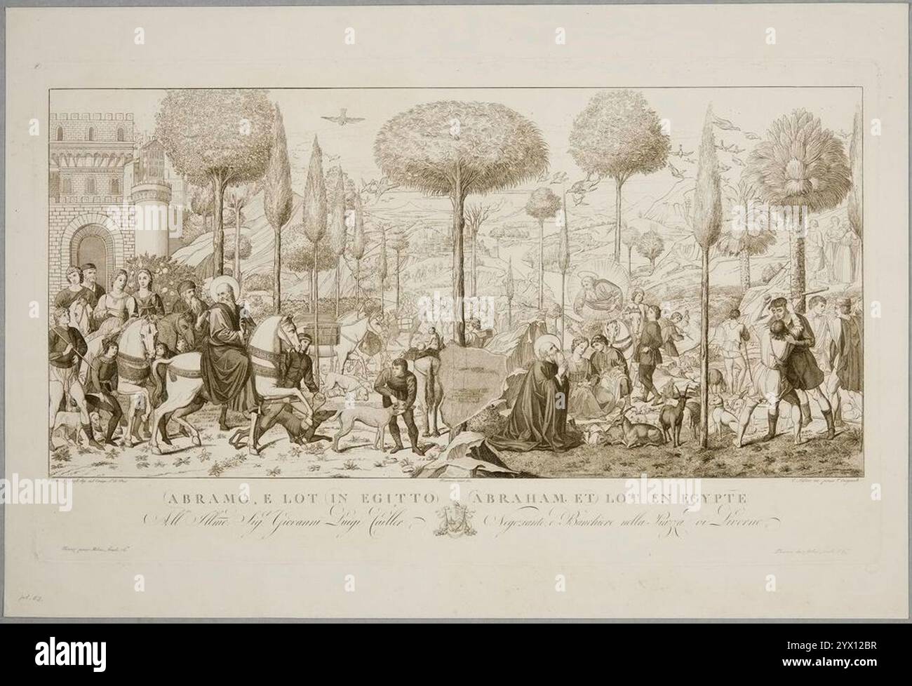 Conte Carlo Lasinio - Abraham and Stock Photo - Alamy