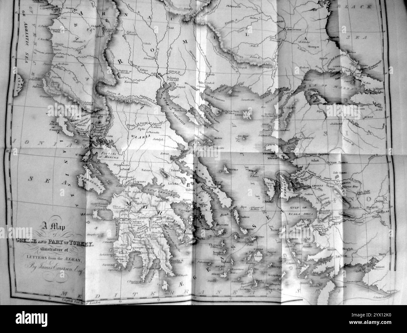 Contemporary map illustrating the places Stock Photo - Alamy