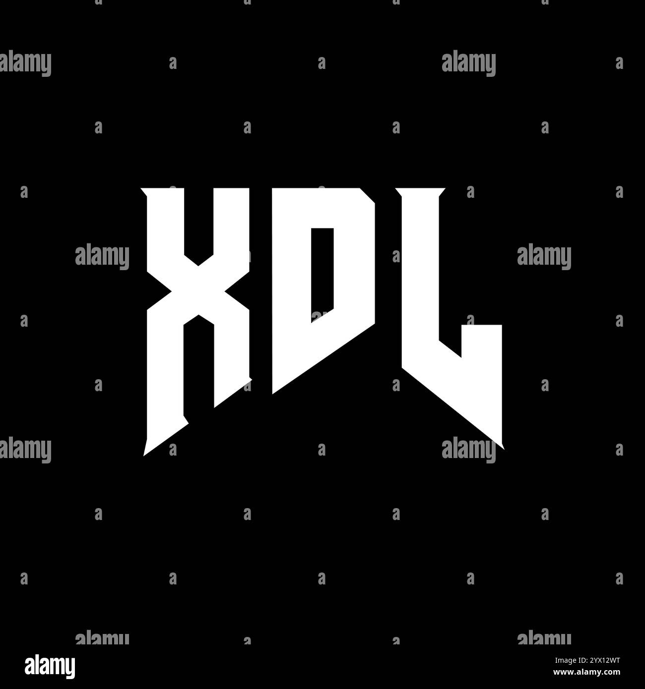 XDL letter logo design for technology company. XDL logo design black ...