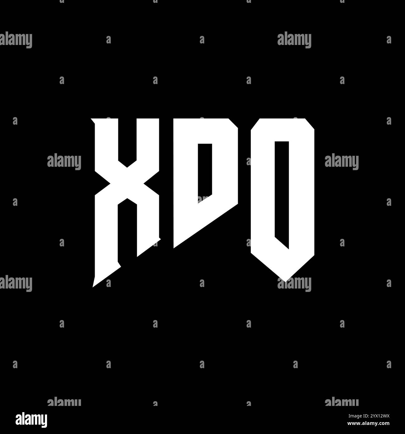 XDO letter logo design for technology company. XDO logo design black ...