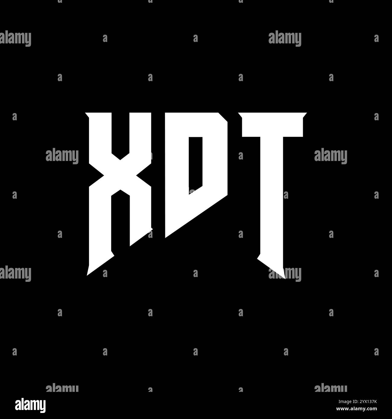 XDT letter logo design for technology company. XDT logo design black ...