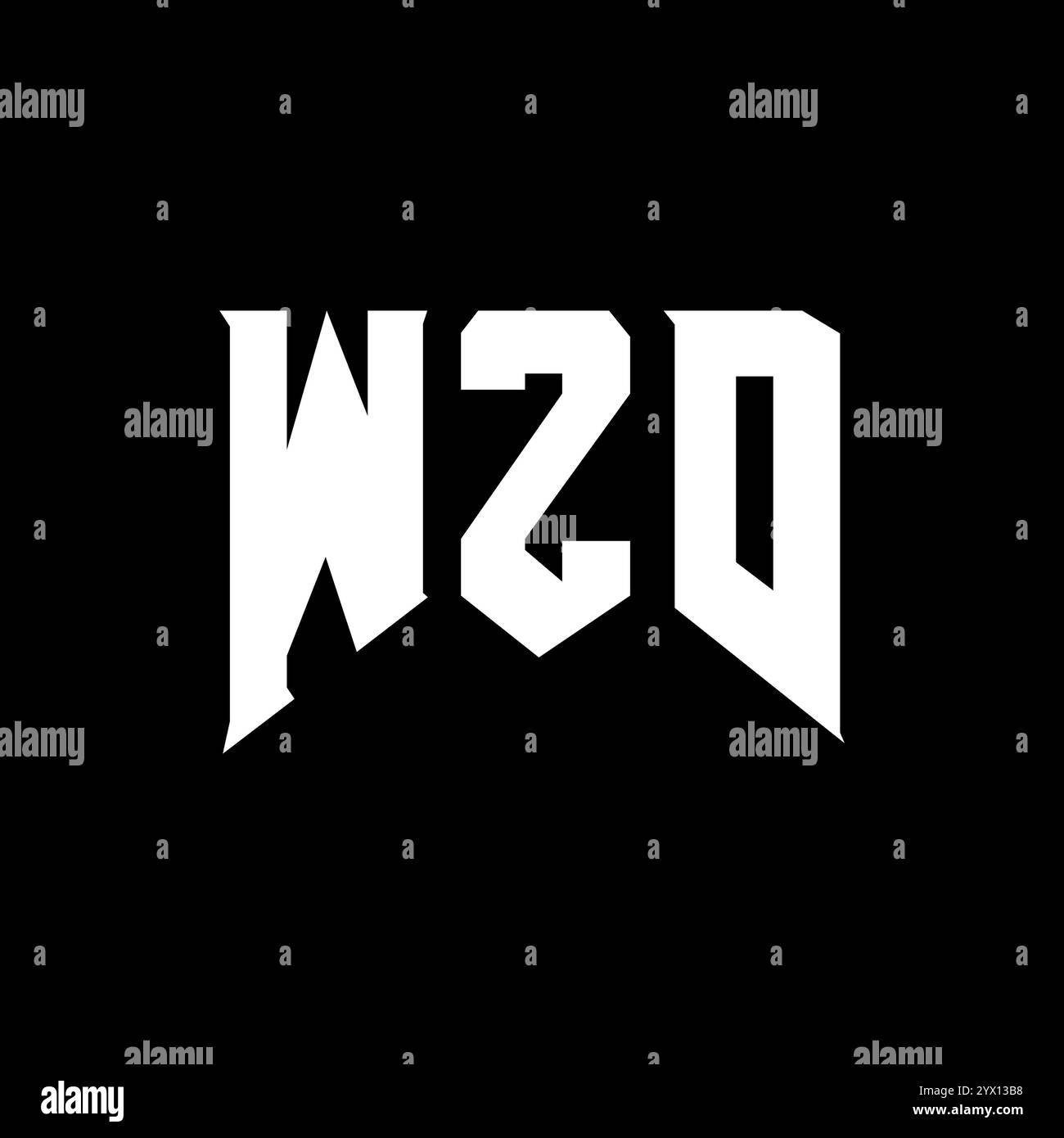 WZD letter logo design for technology company. WZD logo design black ...
