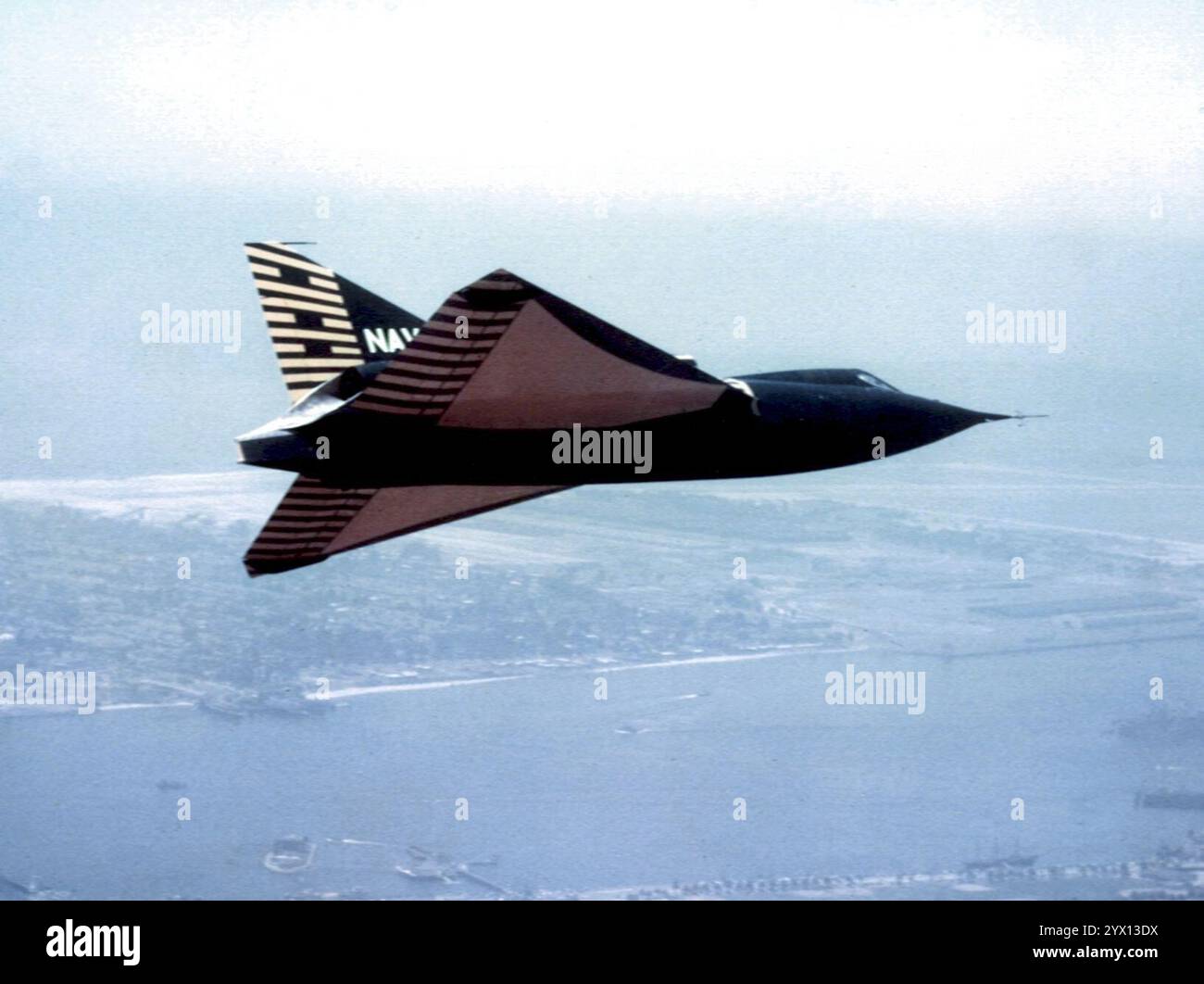 Convair XF2Y-1 in flight over San Diego Stock Photo - Alamy