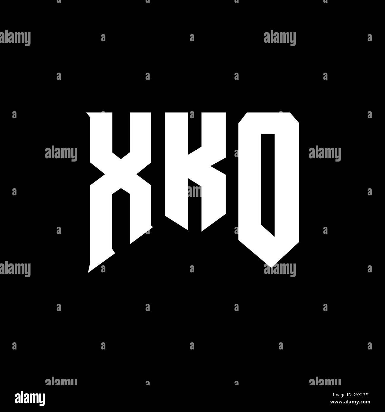 XKO letter logo design for technology company. XKO logo design black ...