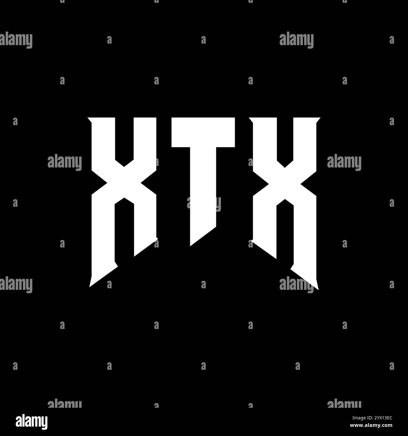 XTX letter logo design for technology company. XTX logo design black ...