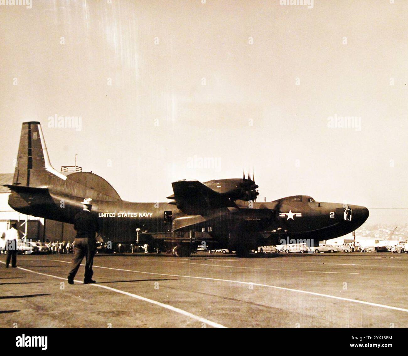 Convair XP5Y-1 Tradewind on ramp Stock Photo - Alamy