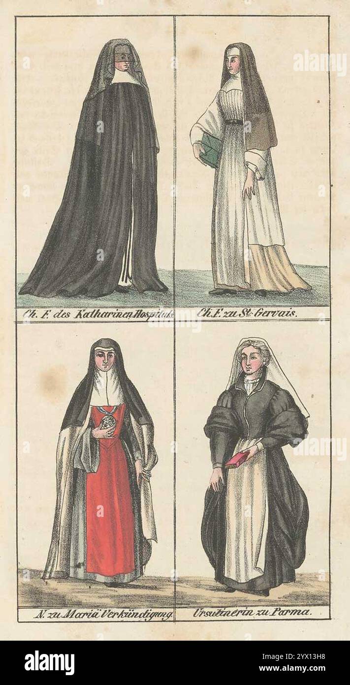 Convent Costume Book (from the Women of the Book Collection Stock Photo ...
