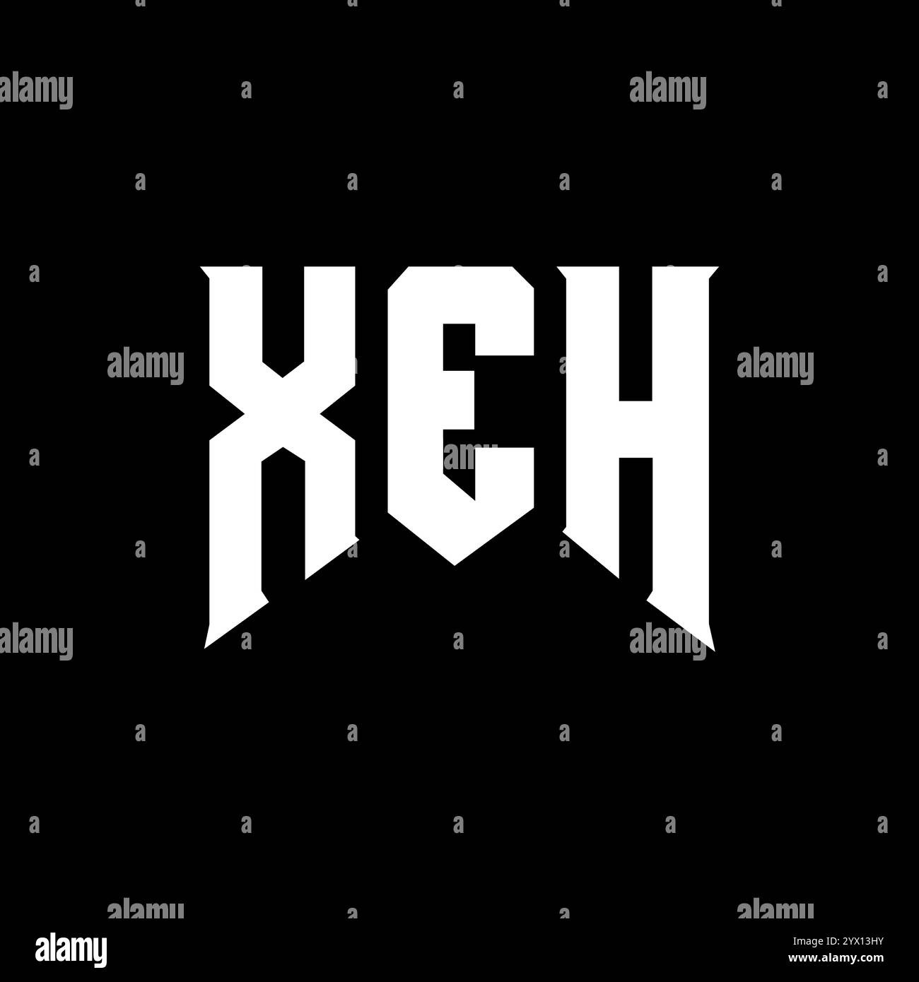 XEH letter logo design for technology company. XEH logo design black ...