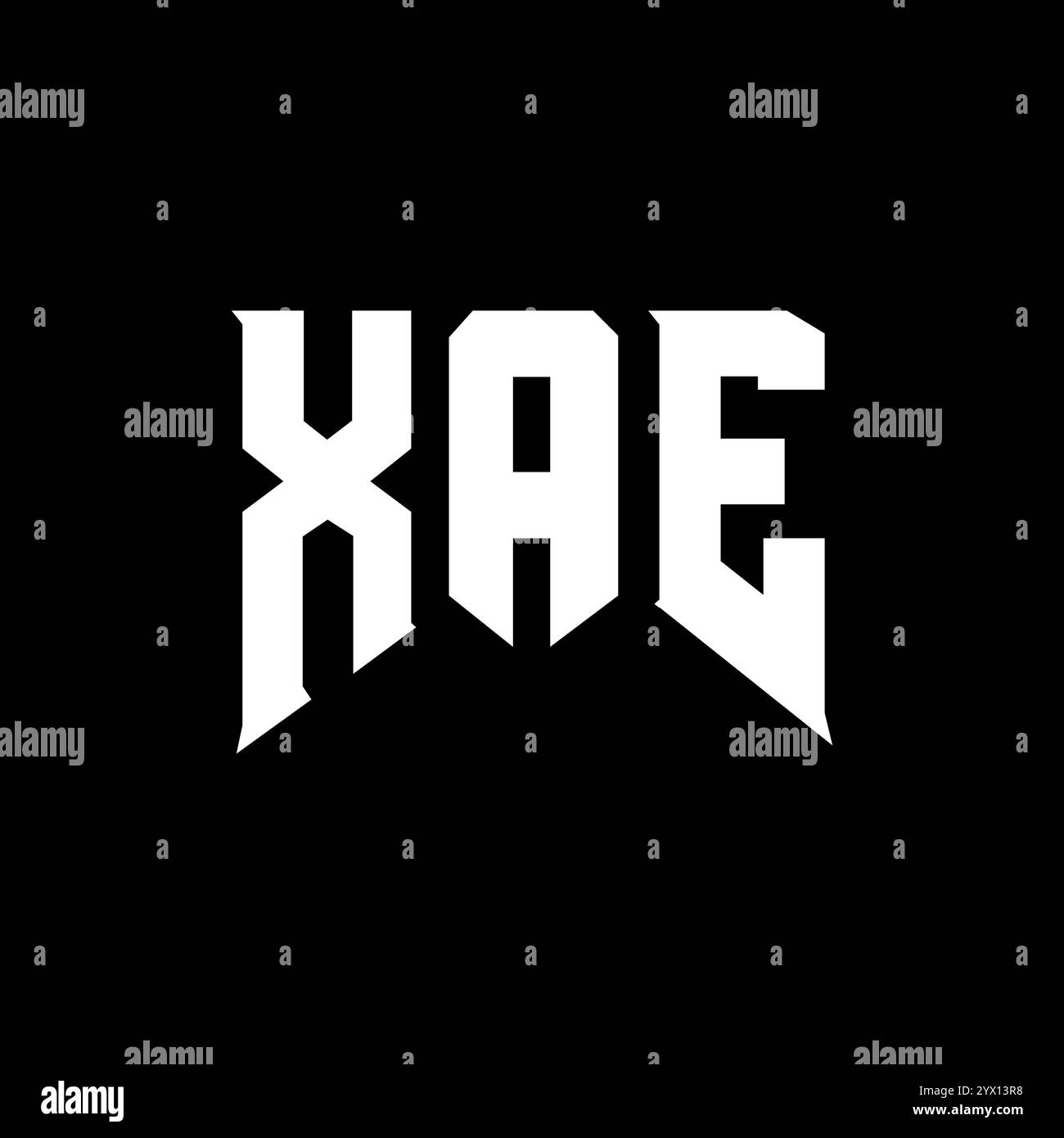 XAE letter logo design for technology company. XAE logo design black ...