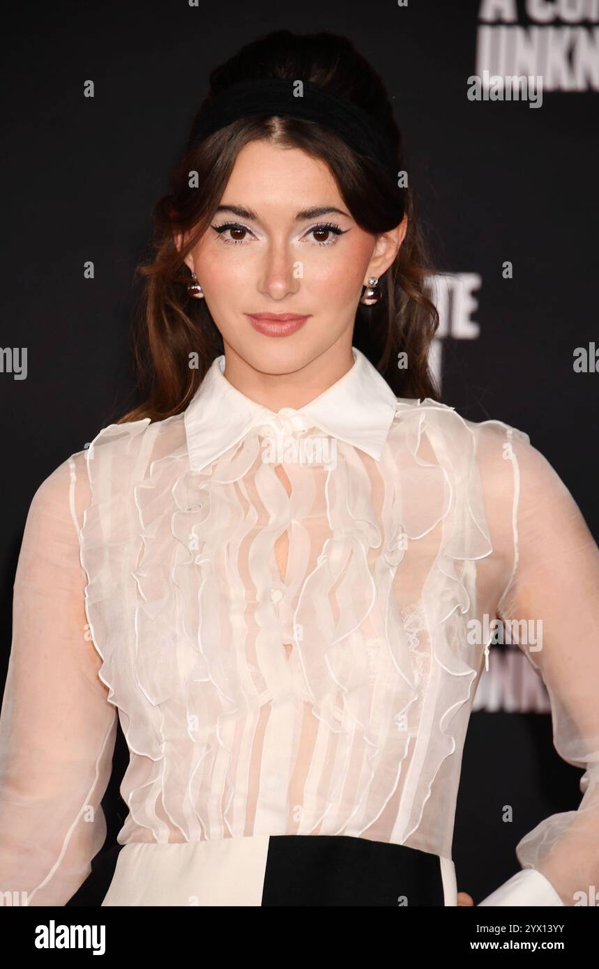 HOLLYWOOD, CALIFORNIA - DECEMBER 10: Madeleine White attends the Los ...