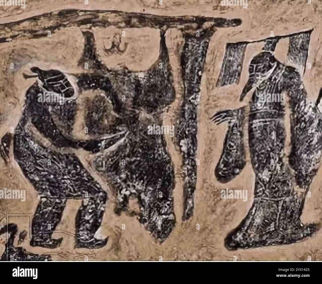 Cook Ding is cutting up an ox - A Han dynasty illustration to the ...