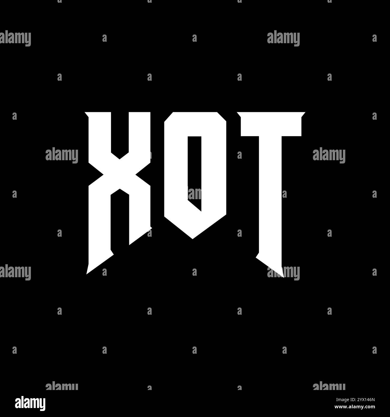 XOT letter logo design for technology company. XOT logo design black ...