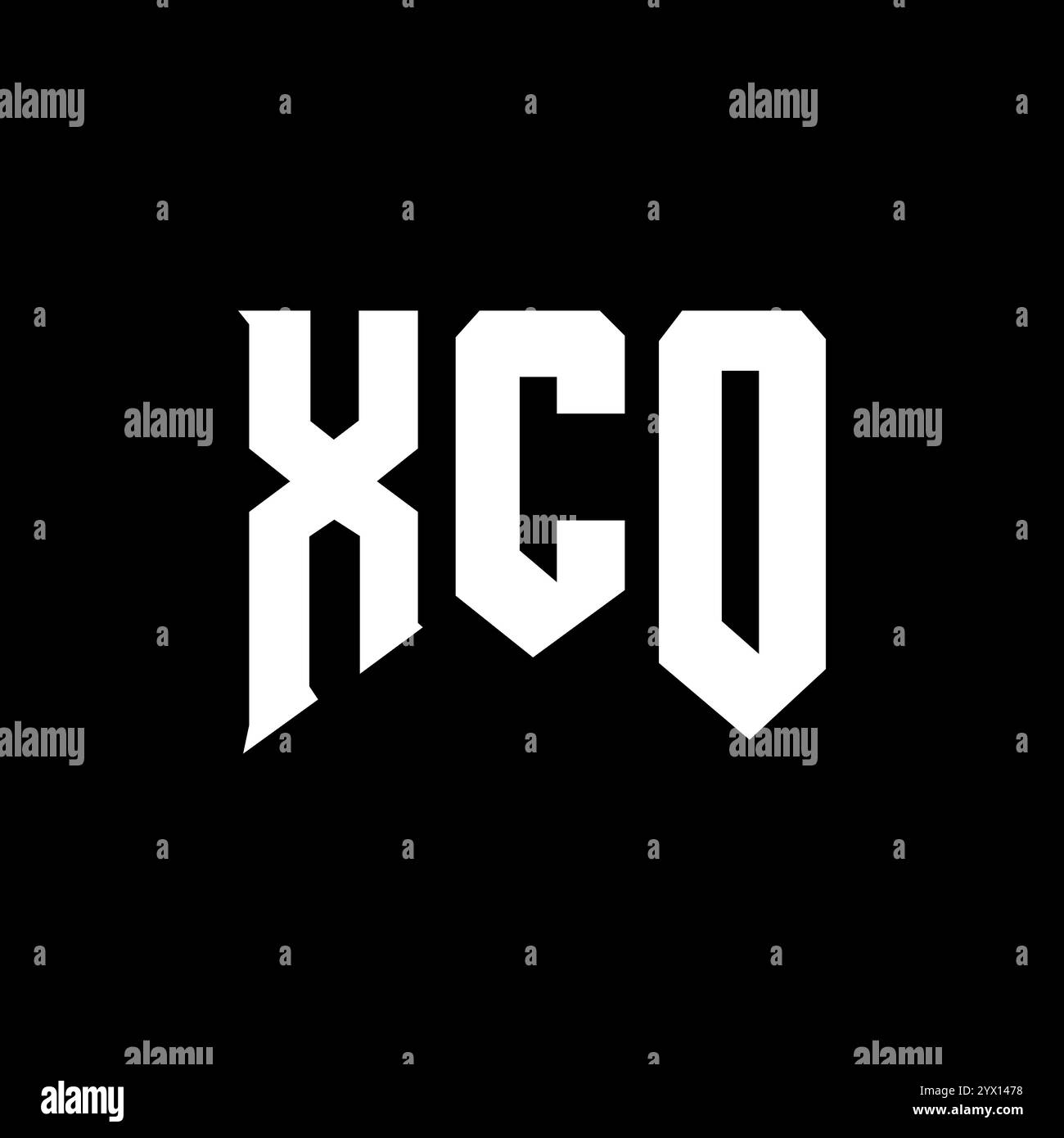 XCO letter logo design for technology company. XCO logo design black ...
