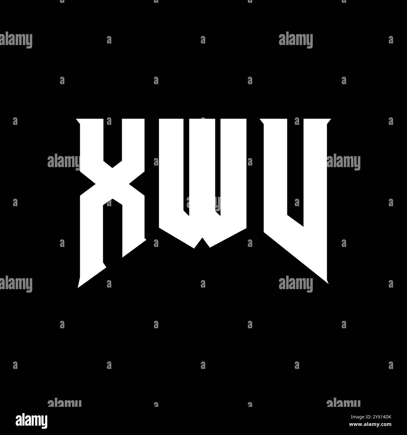 Xwv logo design hi-res stock photography and images - Alamy