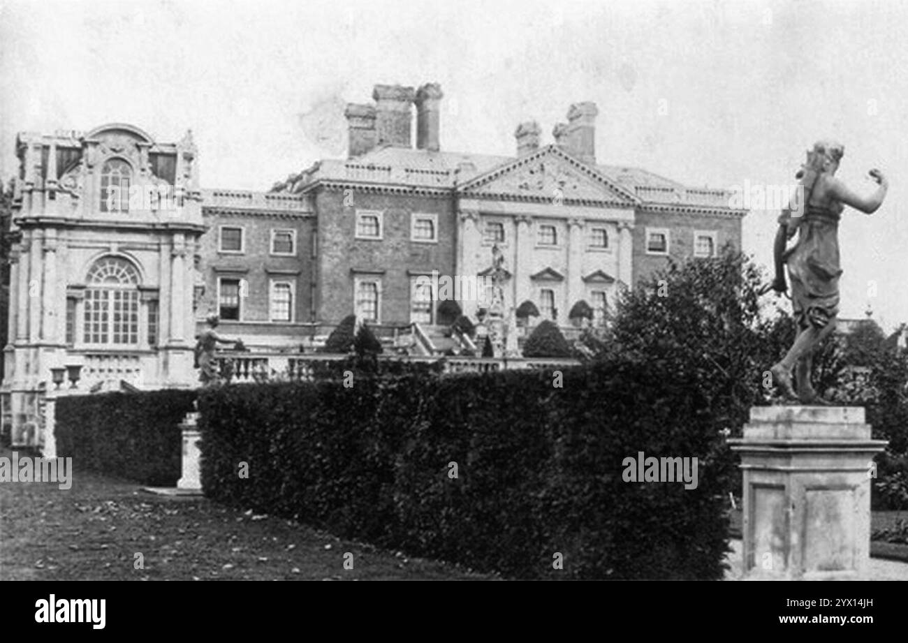 Copped Hall and gardens, Essex, from northwest pre-1910 Stock Photo - Alamy