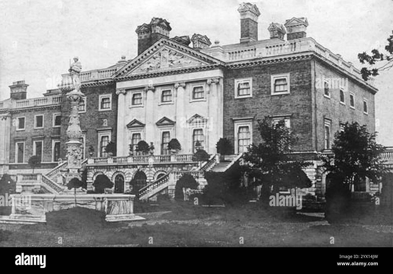 Copped Hall and gardens, Essex, from southwest pre-1910 Stock Photo - Alamy