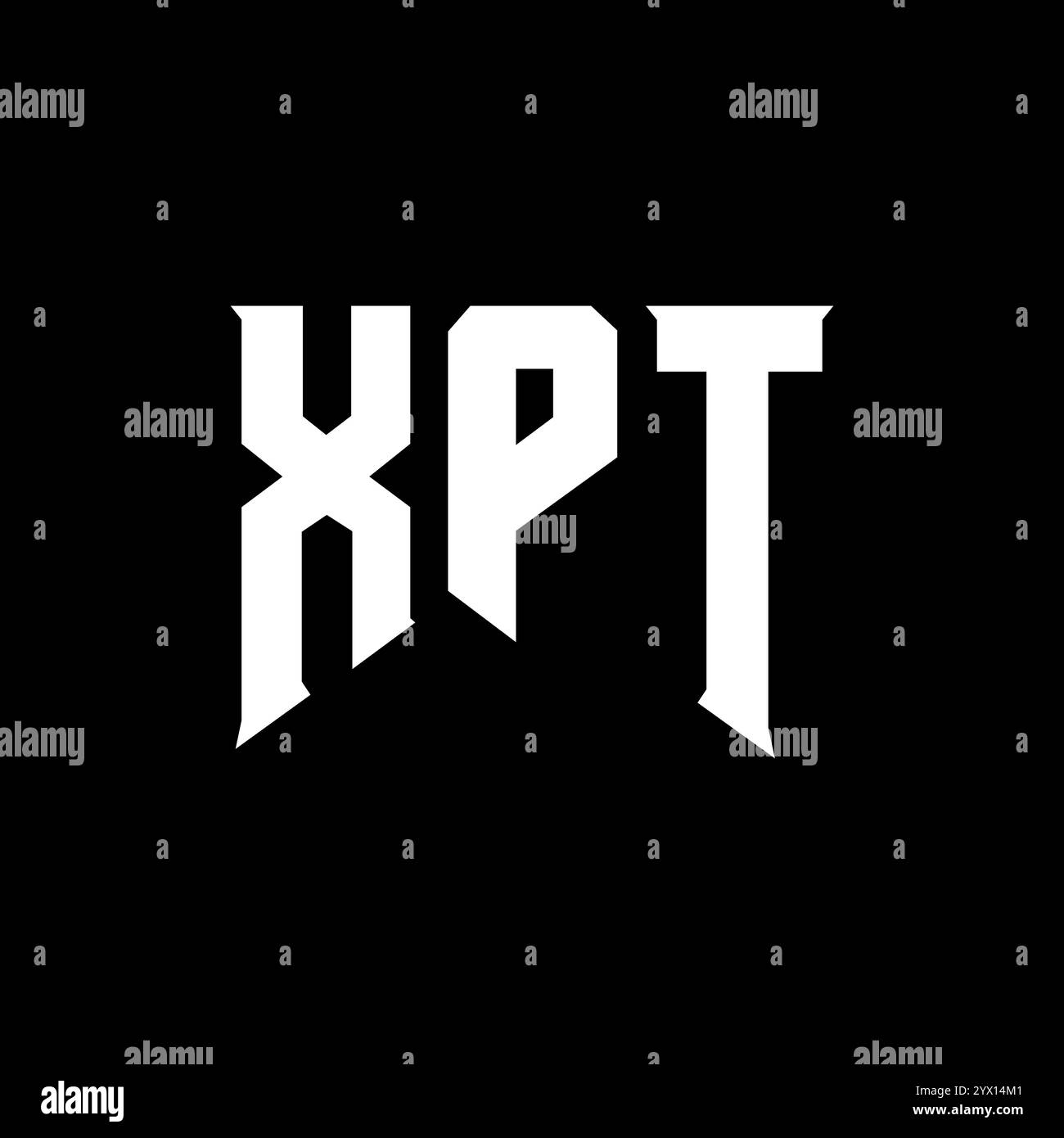 XPT letter logo design for technology company. XPT logo design black ...