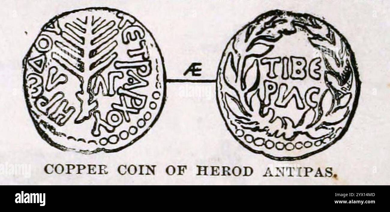 Copper Coin of Herod Antipas Stock Photo - Alamy
