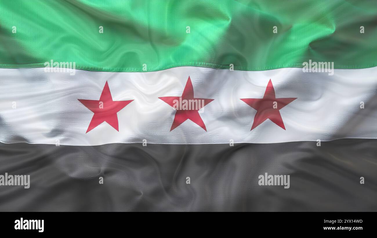 New syria flag and barbed wire.Military concept Stock Photo - Alamy