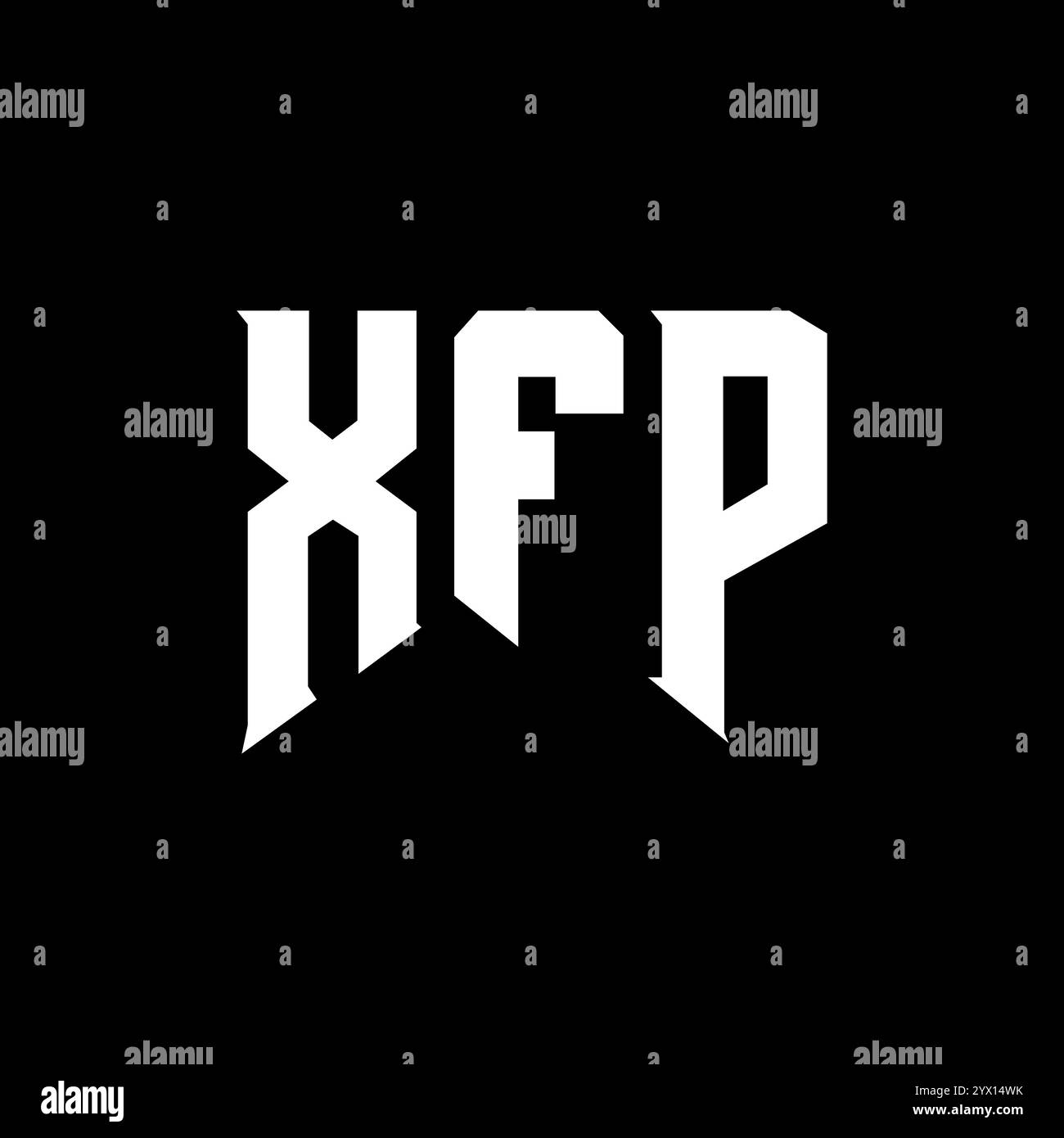 XFP letter logo design for technology company. XFP logo design black ...
