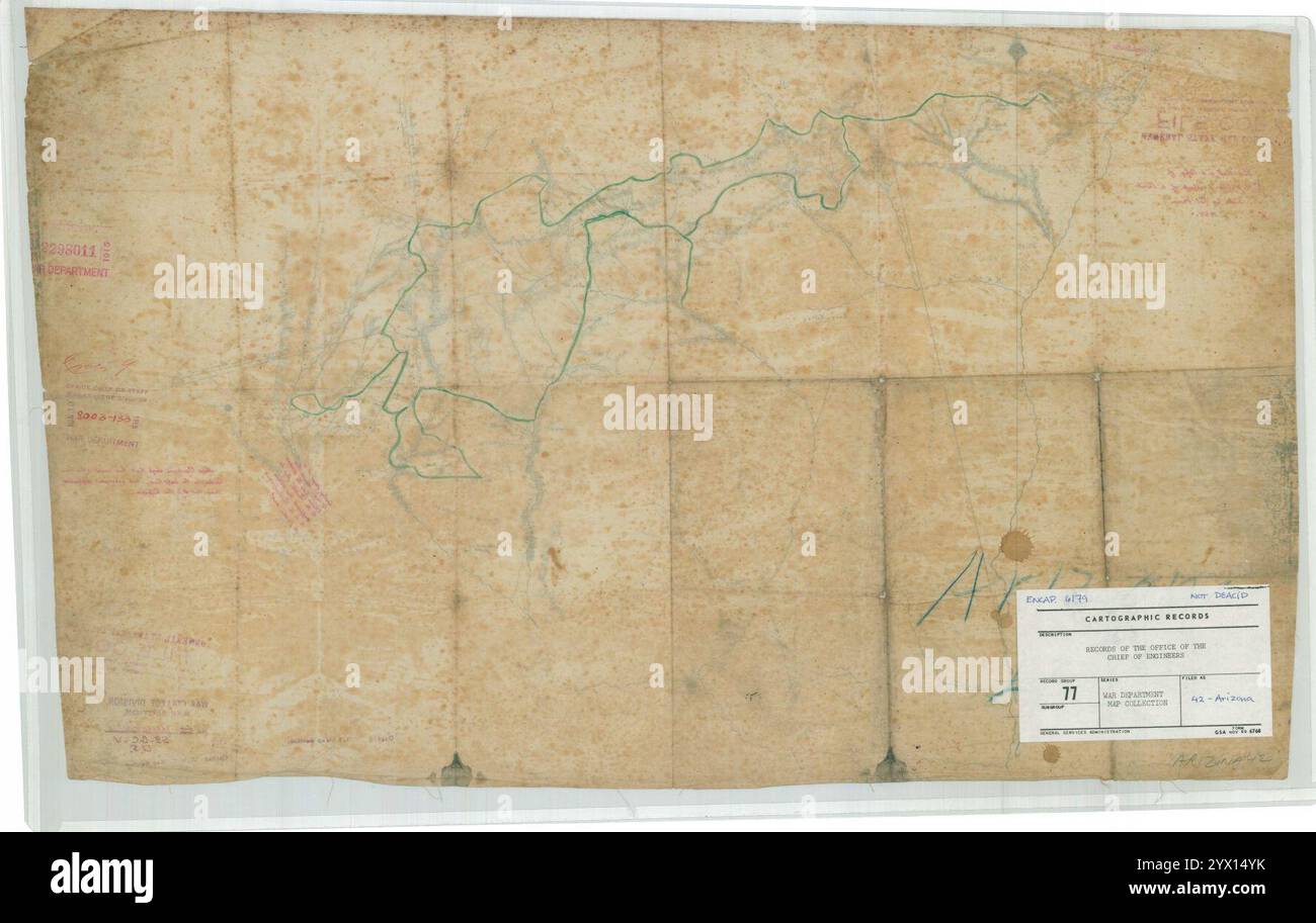 Copy of C.H. Webber's Map of a Scout made by Colonel Nevin Stock Photo ...