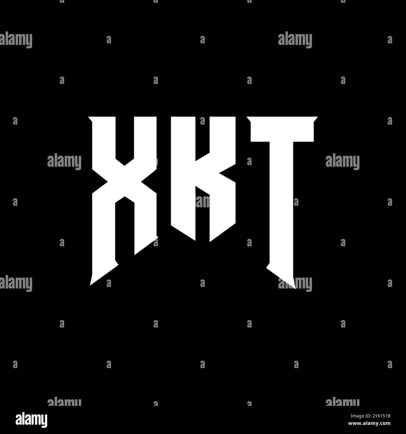 Xkt logo design hi-res stock photography and images - Alamy