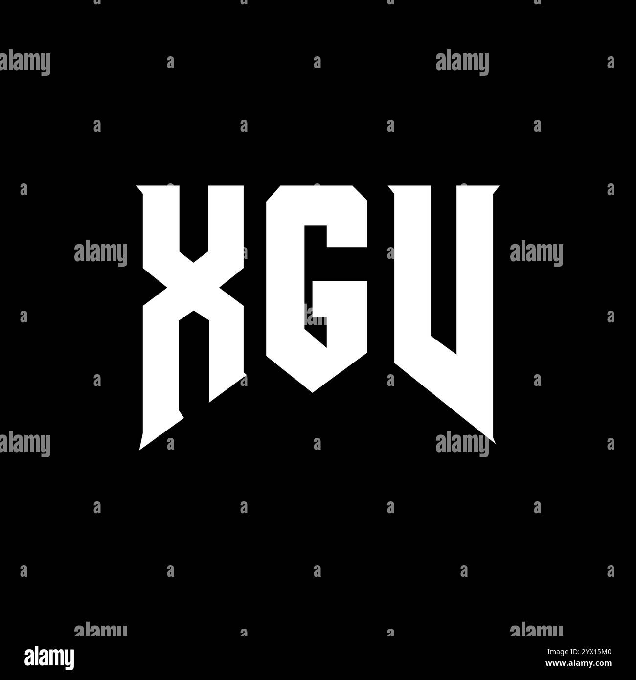XGV letter logo design for technology company. XGV logo design black ...