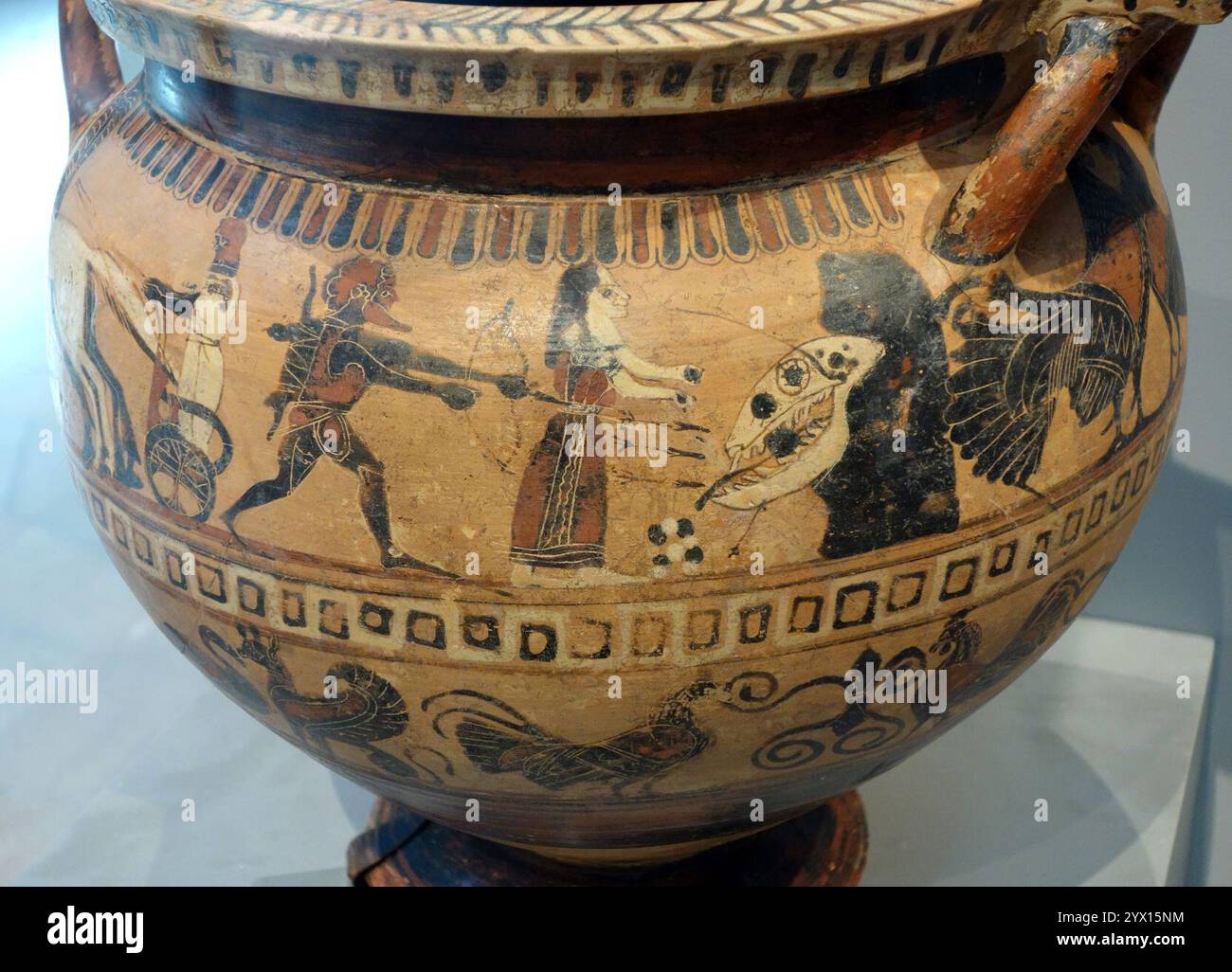 Corinthian krater Herakles and Hesione (Boston Stock Photo - Alamy