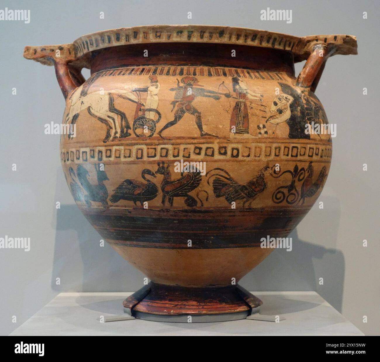 Corinthian krater Herakles and Hesione (Boston Stock Photo - Alamy