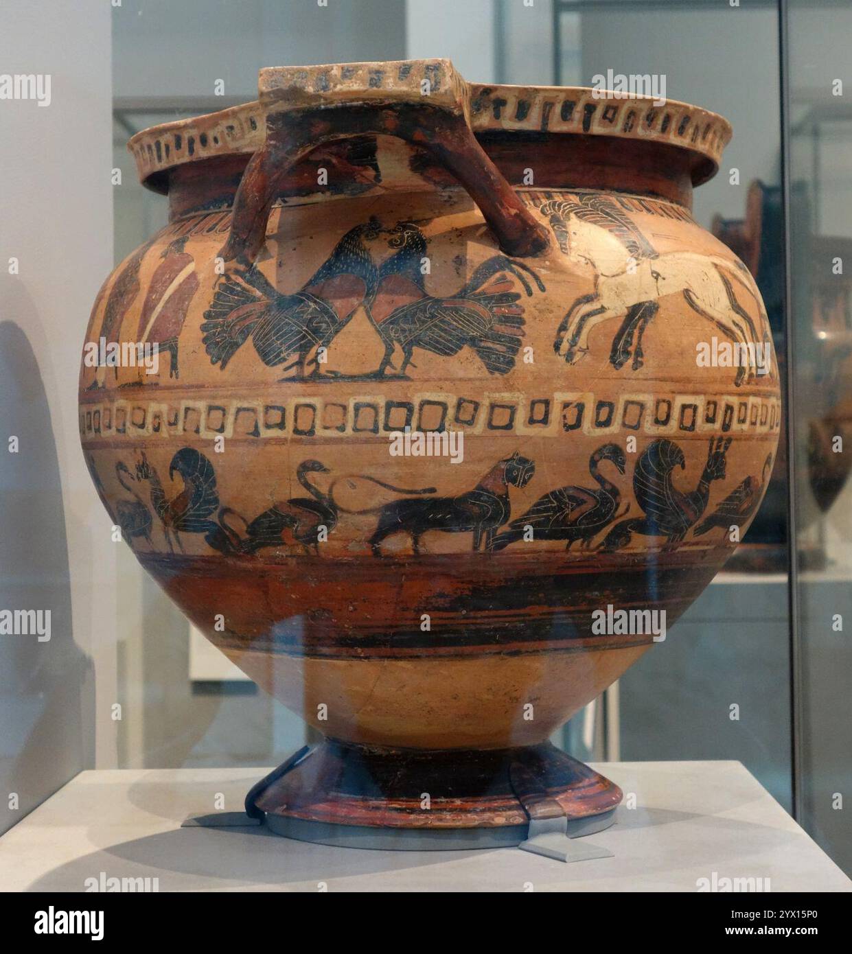 Corinthian krater Herakles and Hesione (Boston Stock Photo - Alamy