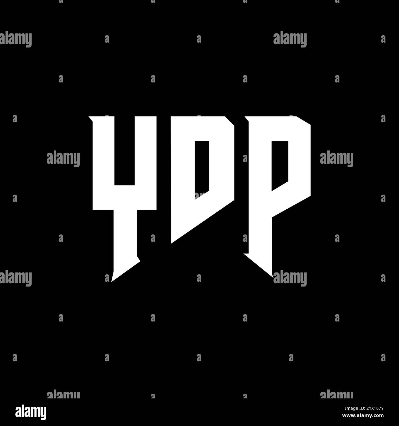YDP letter logo design for technology company. YDP logo design black ...