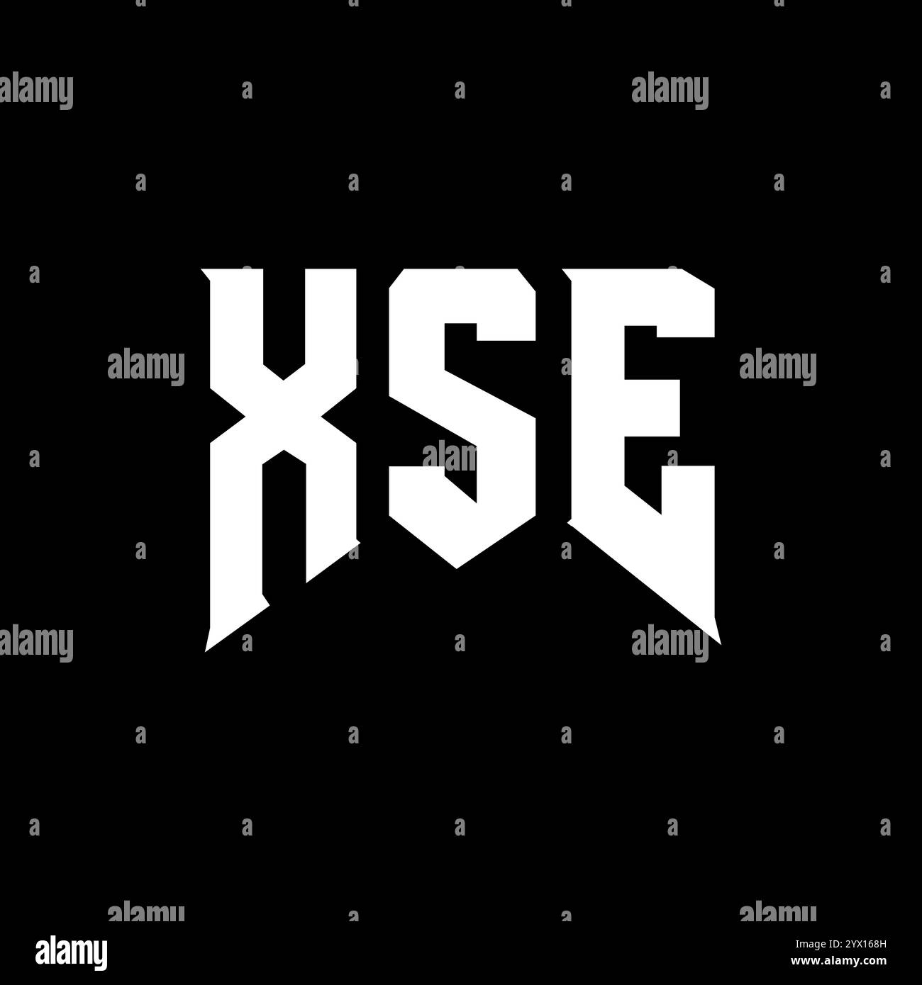 XSE letter logo design for technology company. XSE logo design black ...