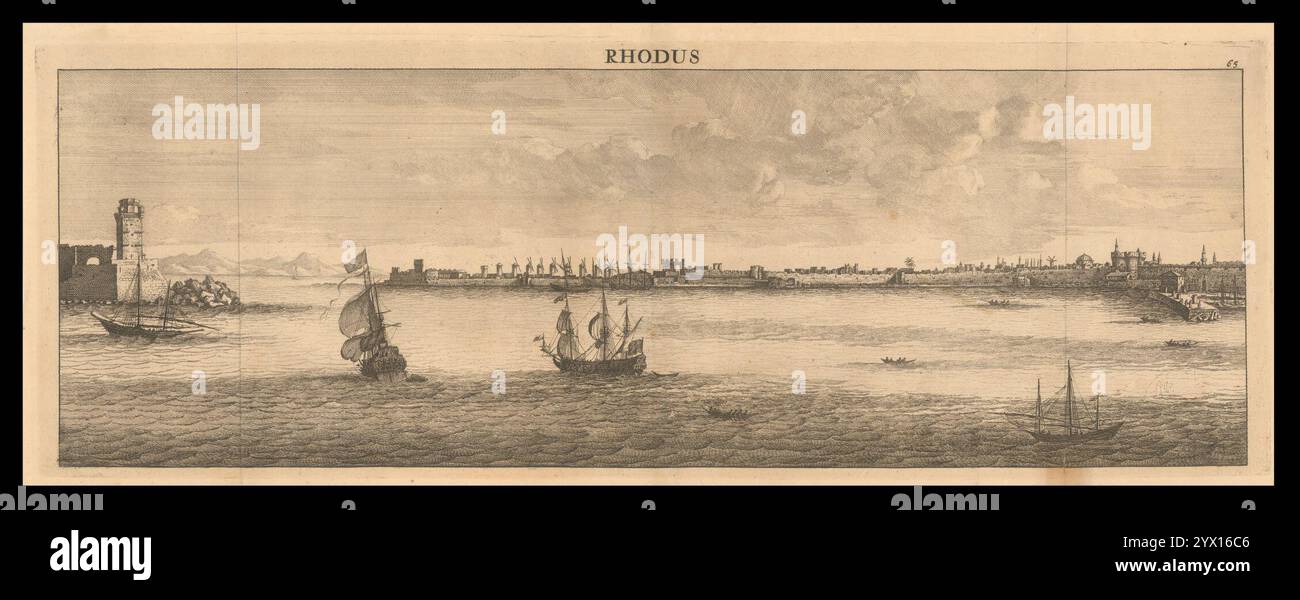 Cornelis de Bruijn, Rhodus Stock Photo - Alamy