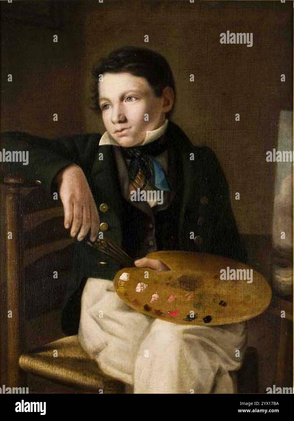 Cornelis Wester - Portret van Salomon of Eliazer^ Legrand, bediende in het atelier van W.B. van ...