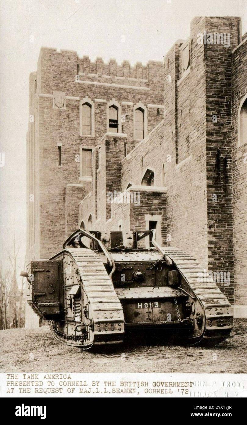 Cornell University - Tank America, Barton Hall Stock Photo - Alamy