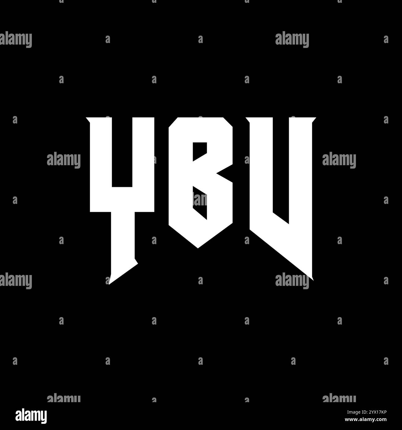 YBV letter logo design for technology company. YBV logo design black ...