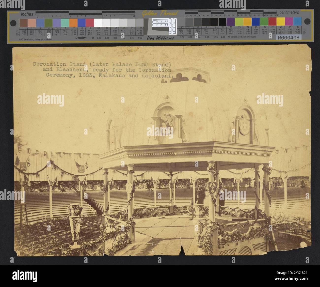 Coronation of Kalakaua (PPWD-8-4-001, original Stock Photo - Alamy