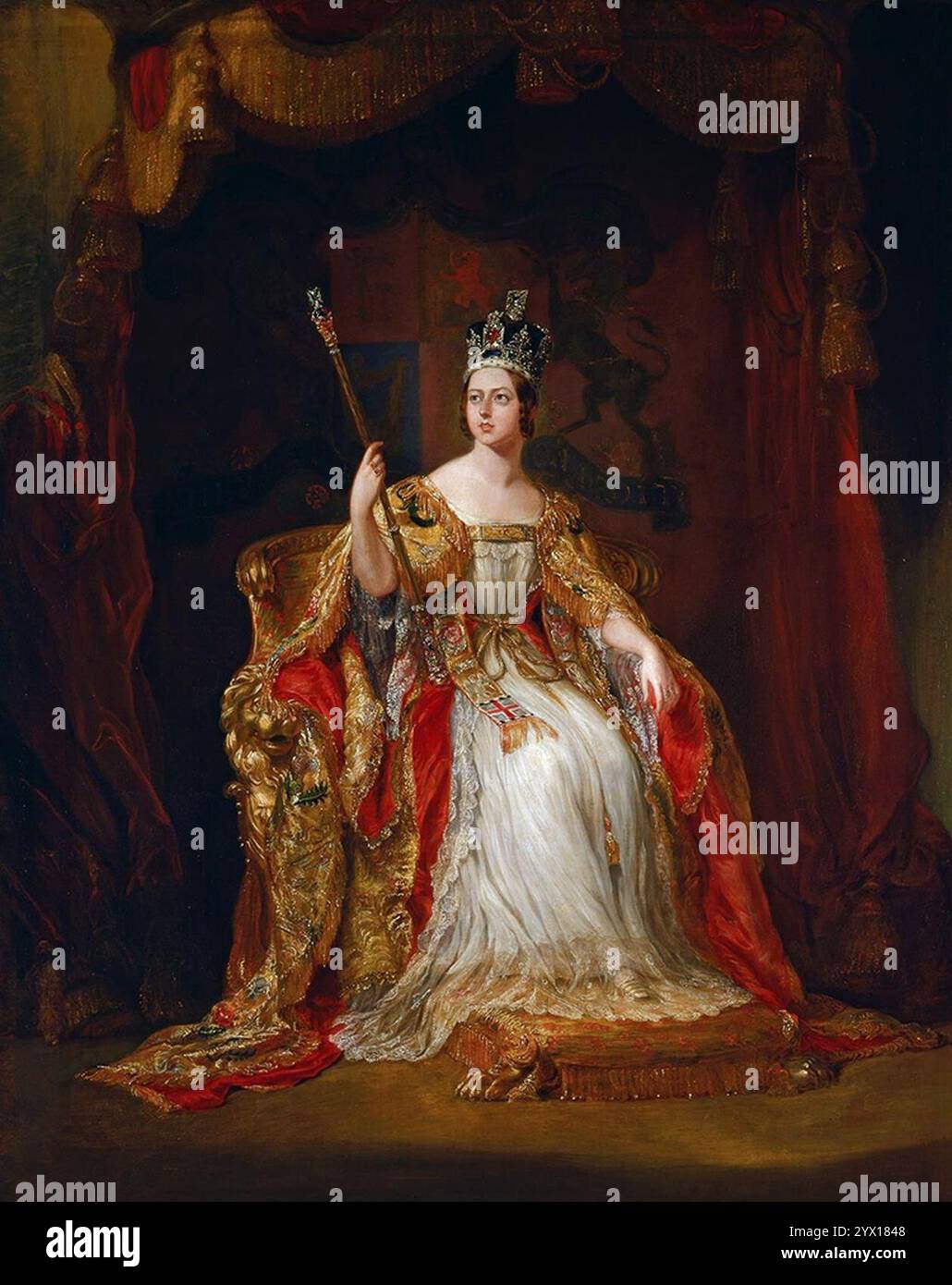 Queen victoria portrait coronation hi-res stock photography and images ...