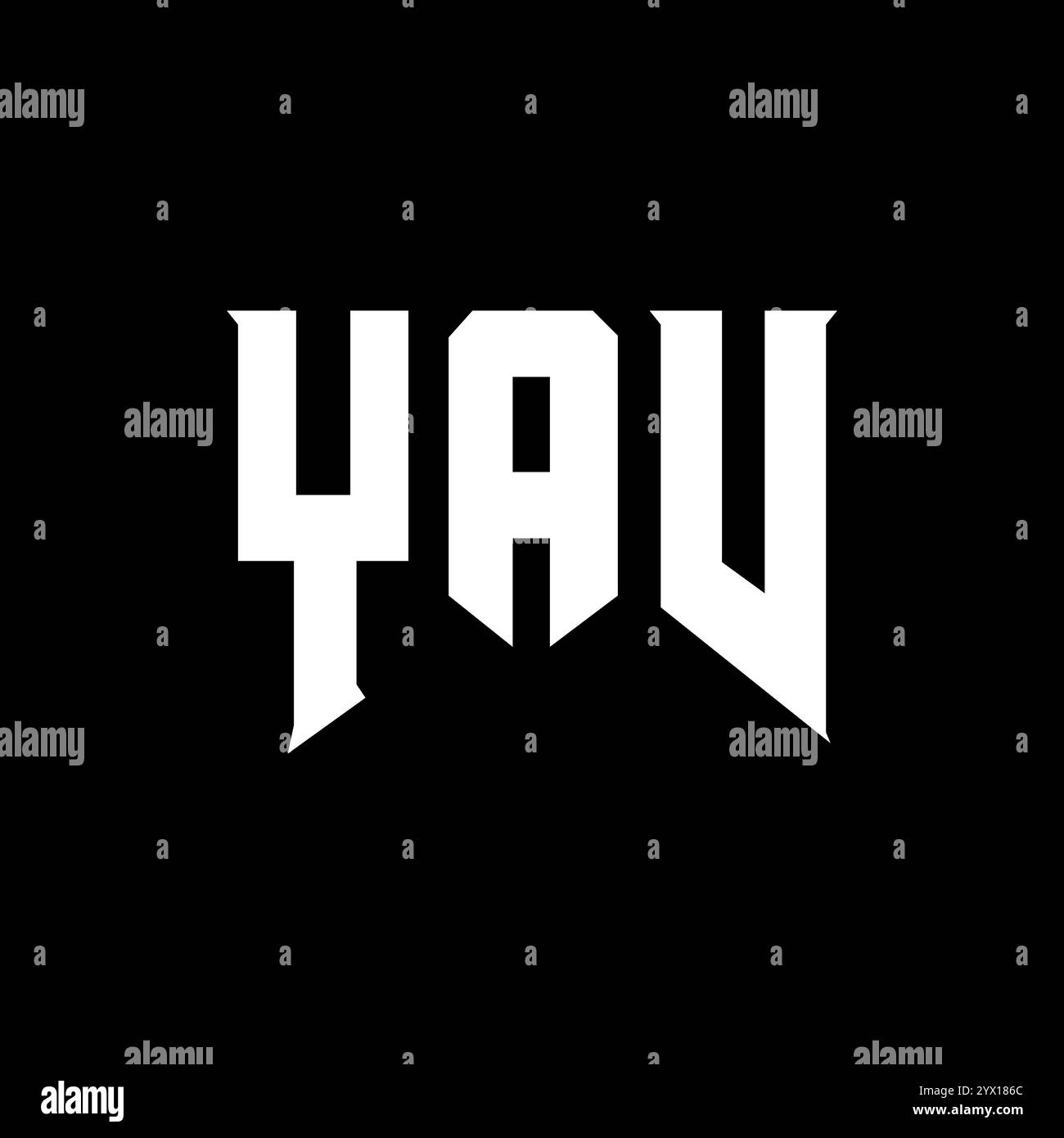 YAV letter logo design for technology company. YAV logo design black ...