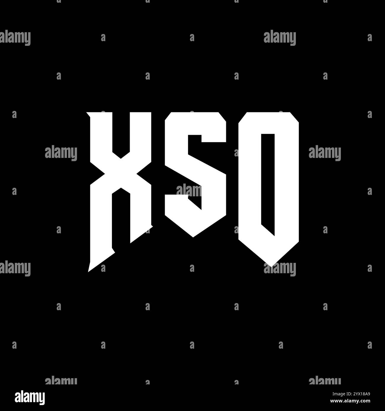 XSO letter logo design for technology company. XSO logo design black ...