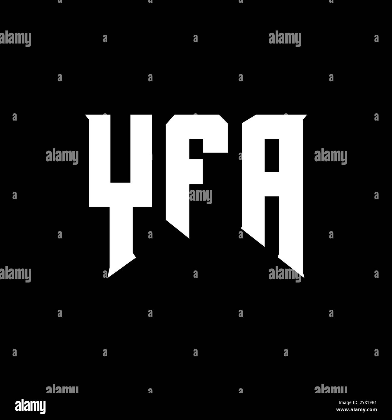 YFA letter logo design for technology company. YFA logo design black ...