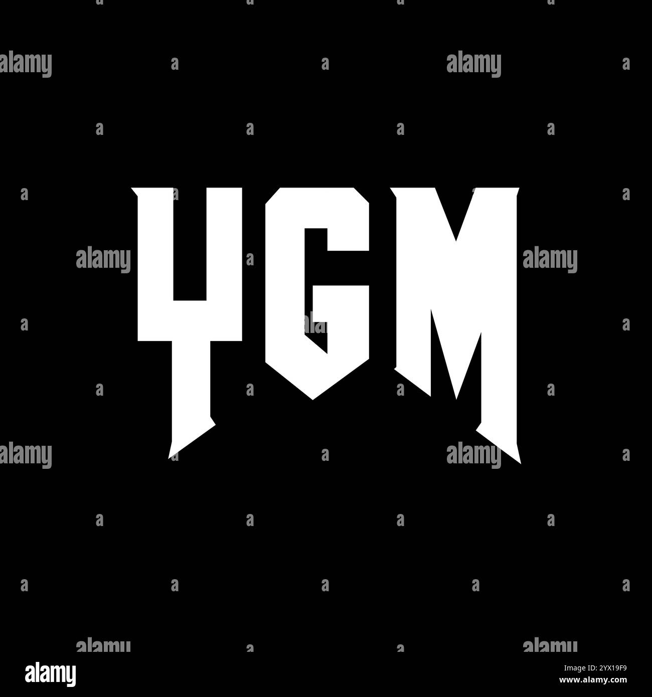 YGM letter logo design for technology company. YGM logo design black ...