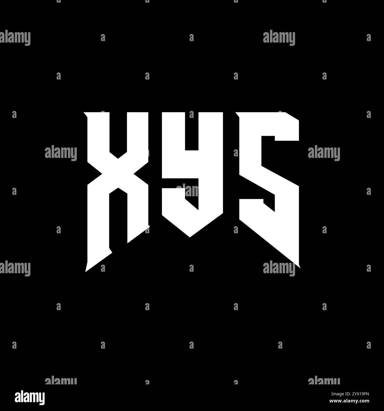 XYS letter logo design for technology company. XYS logo design black ...