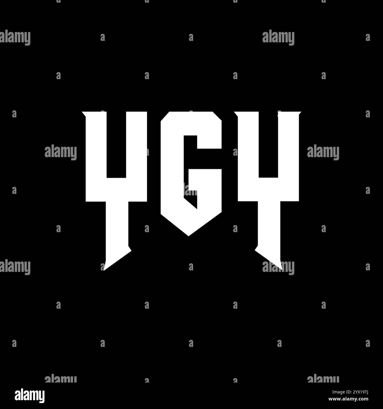 YGY letter logo design for technology company. YGY logo design black ...