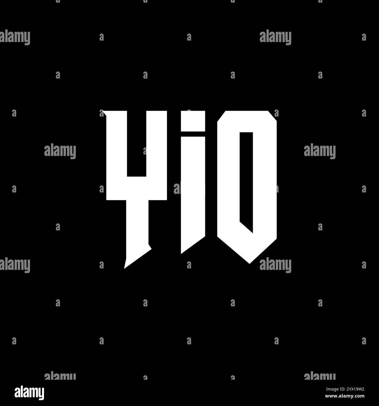 YIO letter logo design for technology company. YIO logo design black ...