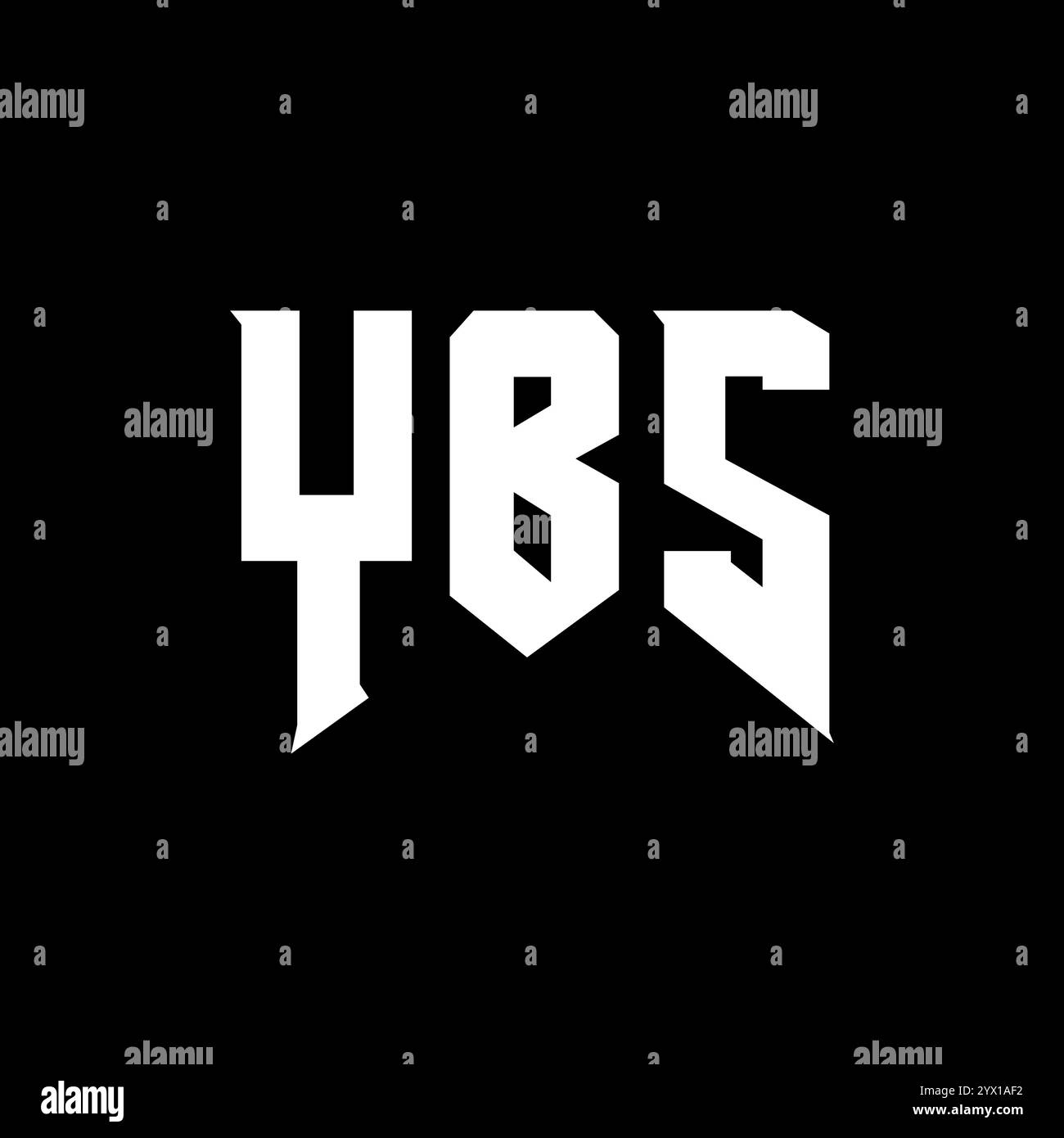 YBS letter logo design for technology company. YBS logo design black ...