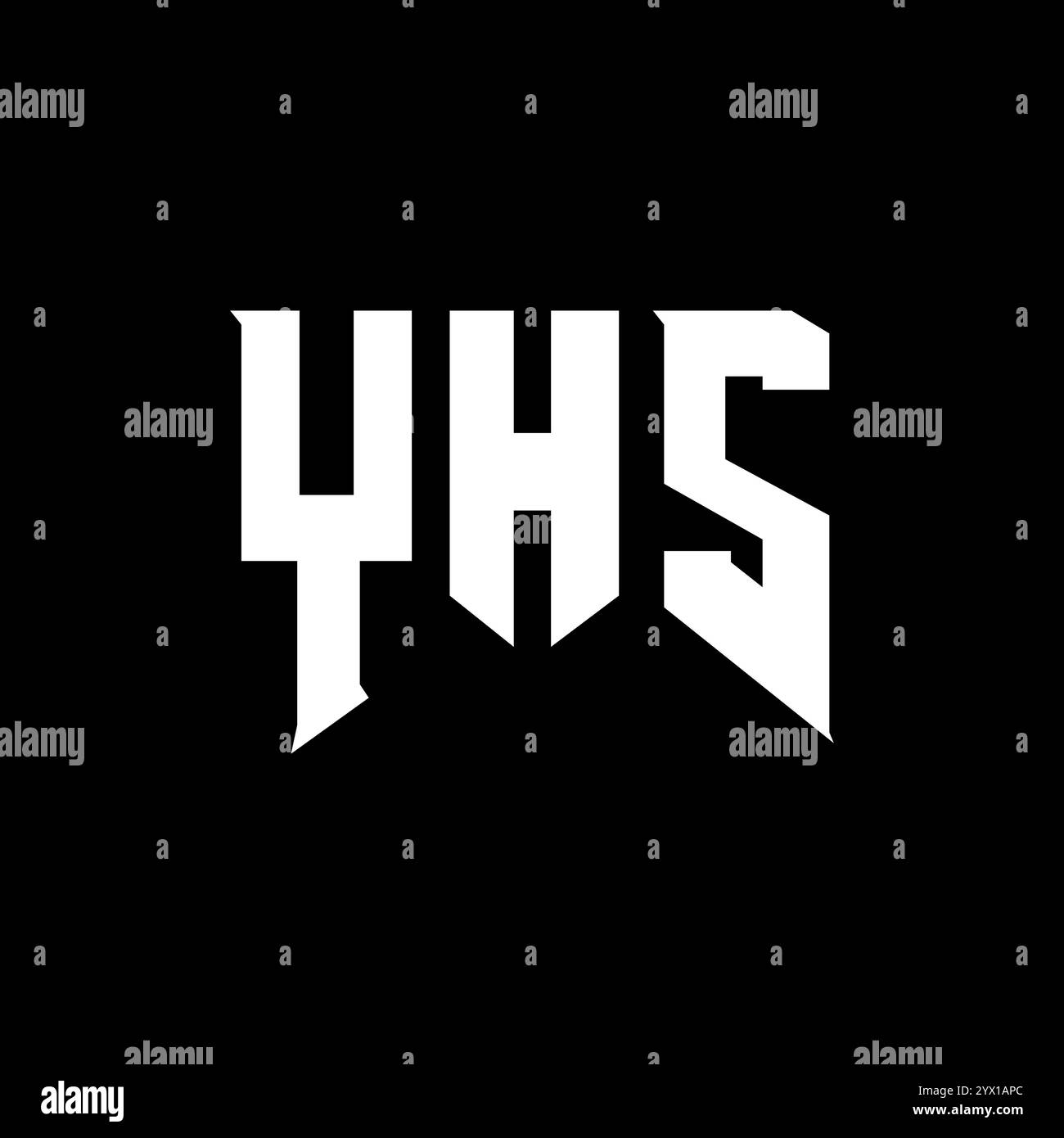 YHS letter logo design for technology company. YHS logo design black ...
