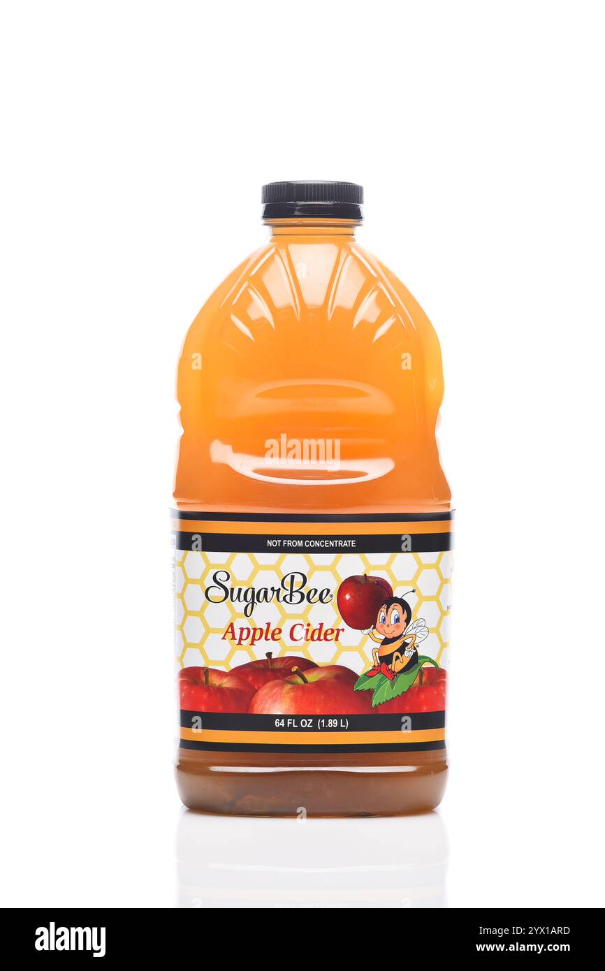 IRVINE, CALIFRONIA- 11 DEC 2024: A 64 ounce bottle of Sugar Bee Apple ...