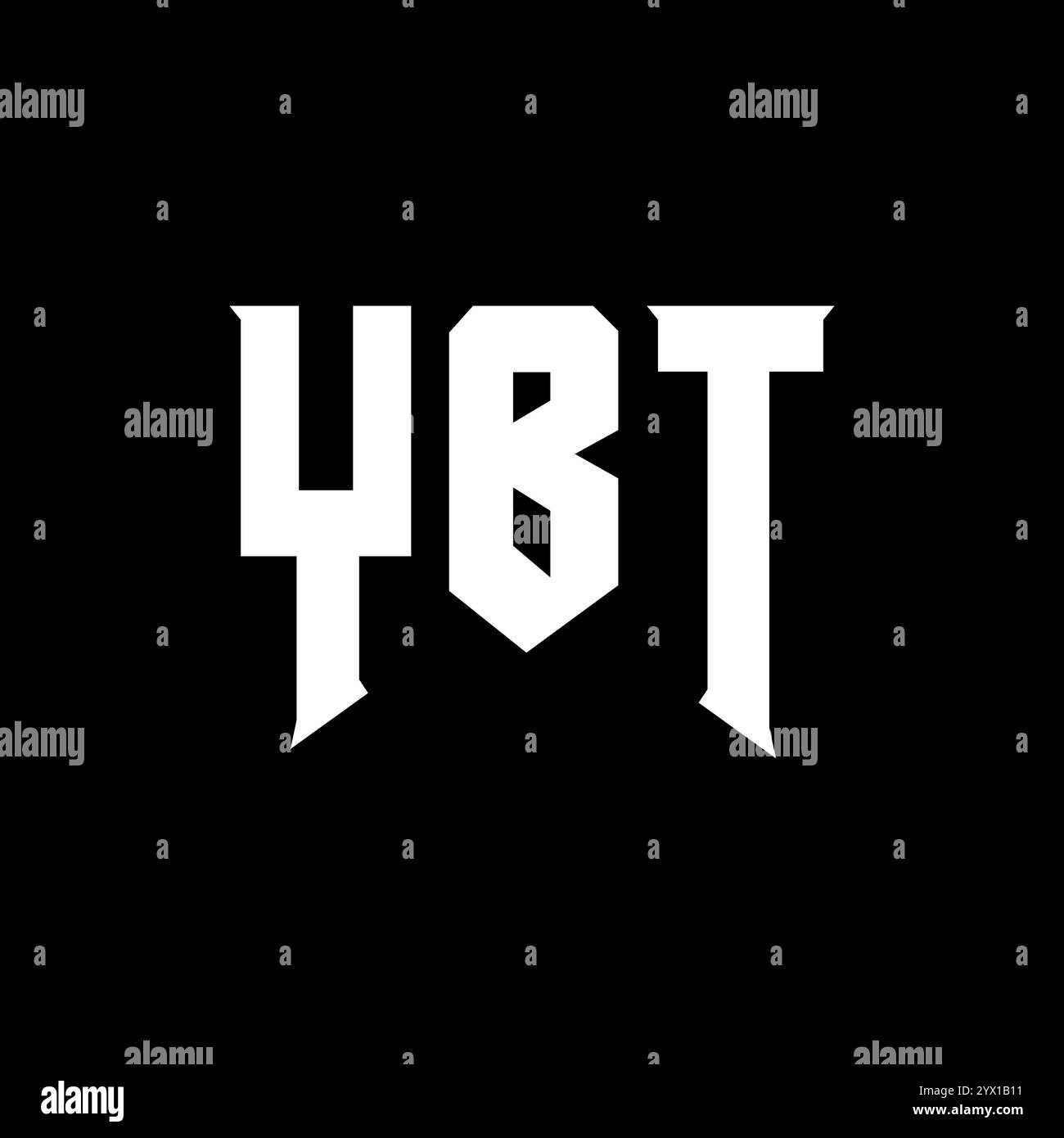 YBT letter logo design for technology company. YBT logo design black ...
