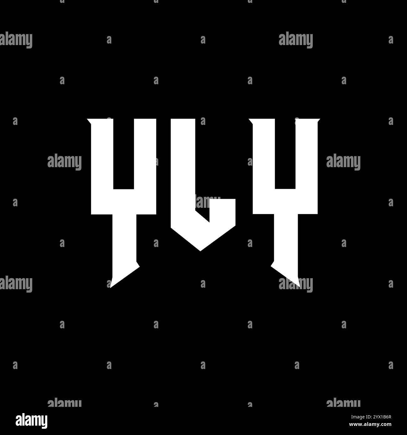 YLY letter logo design for technology company. YLY logo design black ...